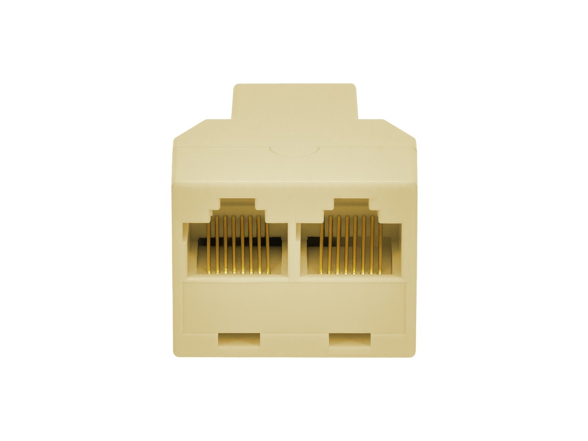 Monoprice RJ45 8P8C Modular T-Adapter Female to 2x Female, Straight ...