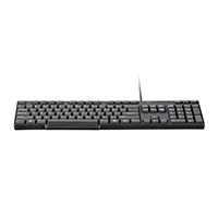 Workstream by Monoprice USB Keyboard, Spill Resistant Membrane ...