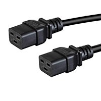 Monoprice Heavy Duty Splitter Power Cord - IEC 60320 C20 to 2x IEC 60320 C19 , 12AWG, 20A, SJTW ...